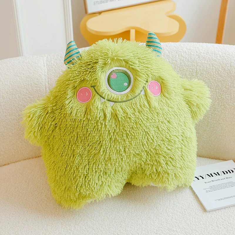 Милая и необычная подушка-монстр с одним глазом, декор для спальни, подарок на день рождения, плюшевая игрушка для
