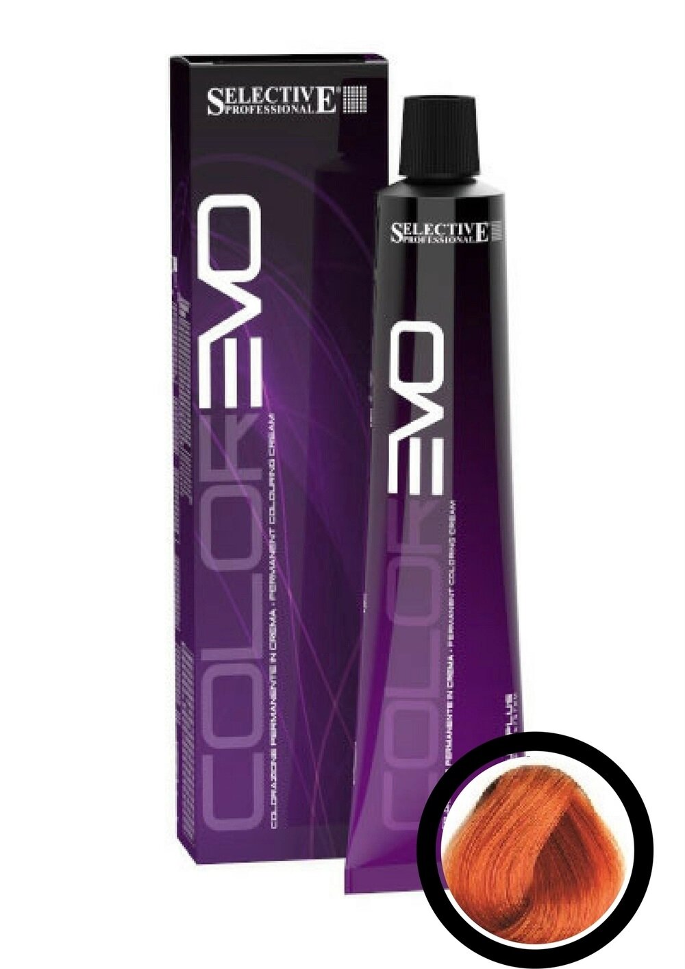 SELECTIVE PROFESSIONAL профессиональная крем-краска ColorEVO 8.44 светлый блондин медно-интенсивный, 100 мл