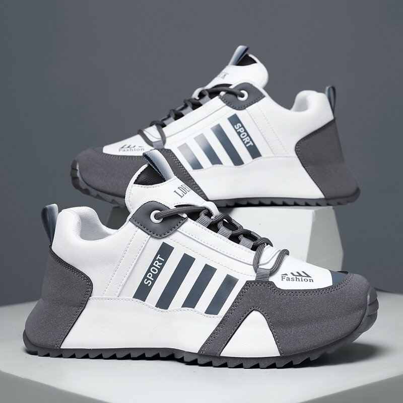 Мужские кроссовки больших размеров для ходьбы, повседневная обувь на весну, спортивная обувь, дышащие кроссовки на массивной мягкой подошве, размеры 39-48