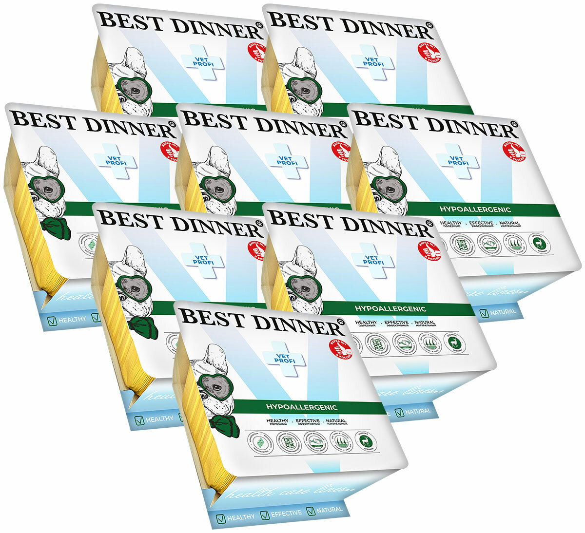 Корм влажный Best Dinner Vet Profi Hypoallergenic для собак при пищевой аллергии, оленина, 100 г х 8 шт