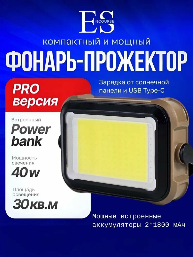 Фонарик аккумуляторный с магнитом, ручной с usb для дома, туризма и похода, PRO