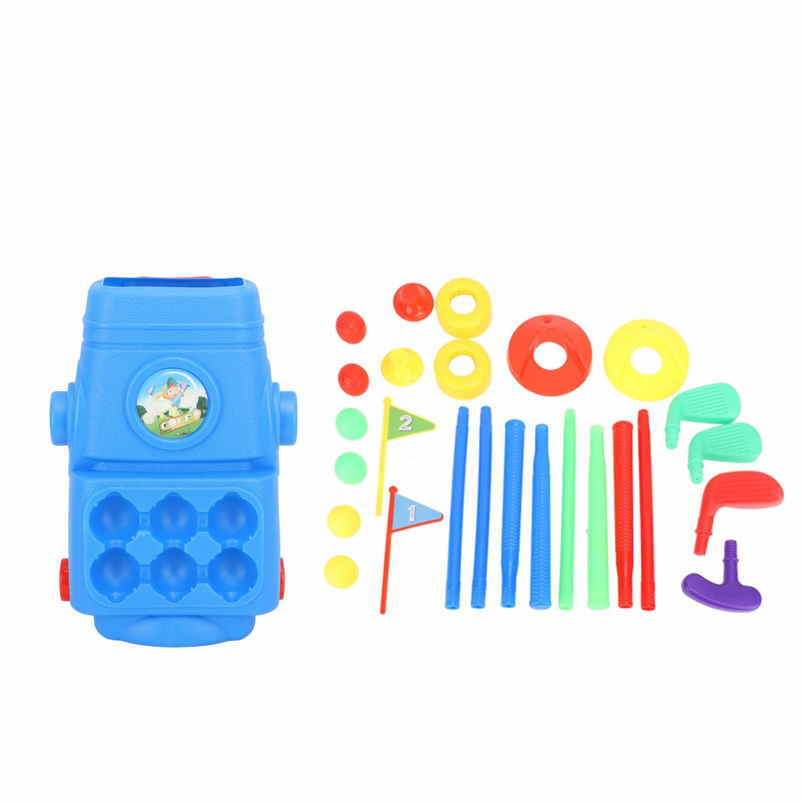 Набор для детского гольф-клуба в подарок на Новый год для взаимодействия родителей и детей в помещении и на открытом воздухе