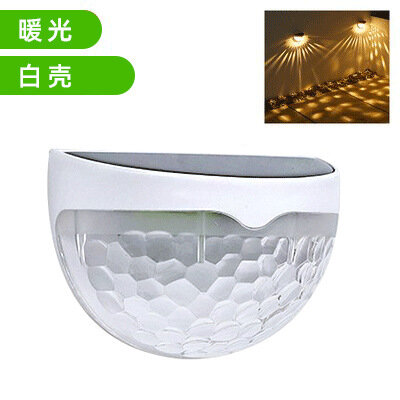 Полукруглый светильник для ограждения на солнечной батарее, уличный настенный светильник, рассеянный свет, светильник для лестницы, столбчатый светильник, ночник