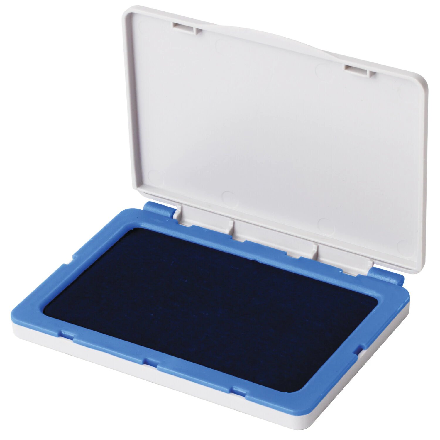 Штемпельная подушка BRAUBERG, 10080 мм (рабочая поверхность 9050 мм), синяя краска, 236867