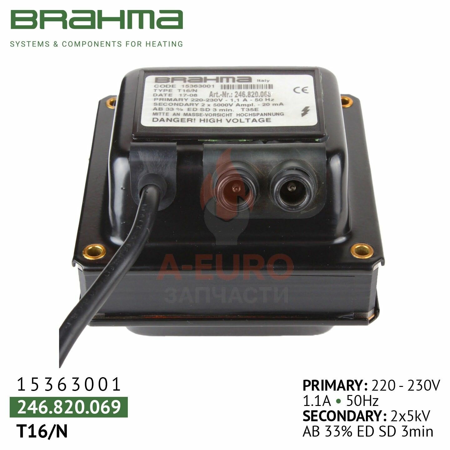 Трансформатор Brahma T16/N, 15363001 — фото 1
