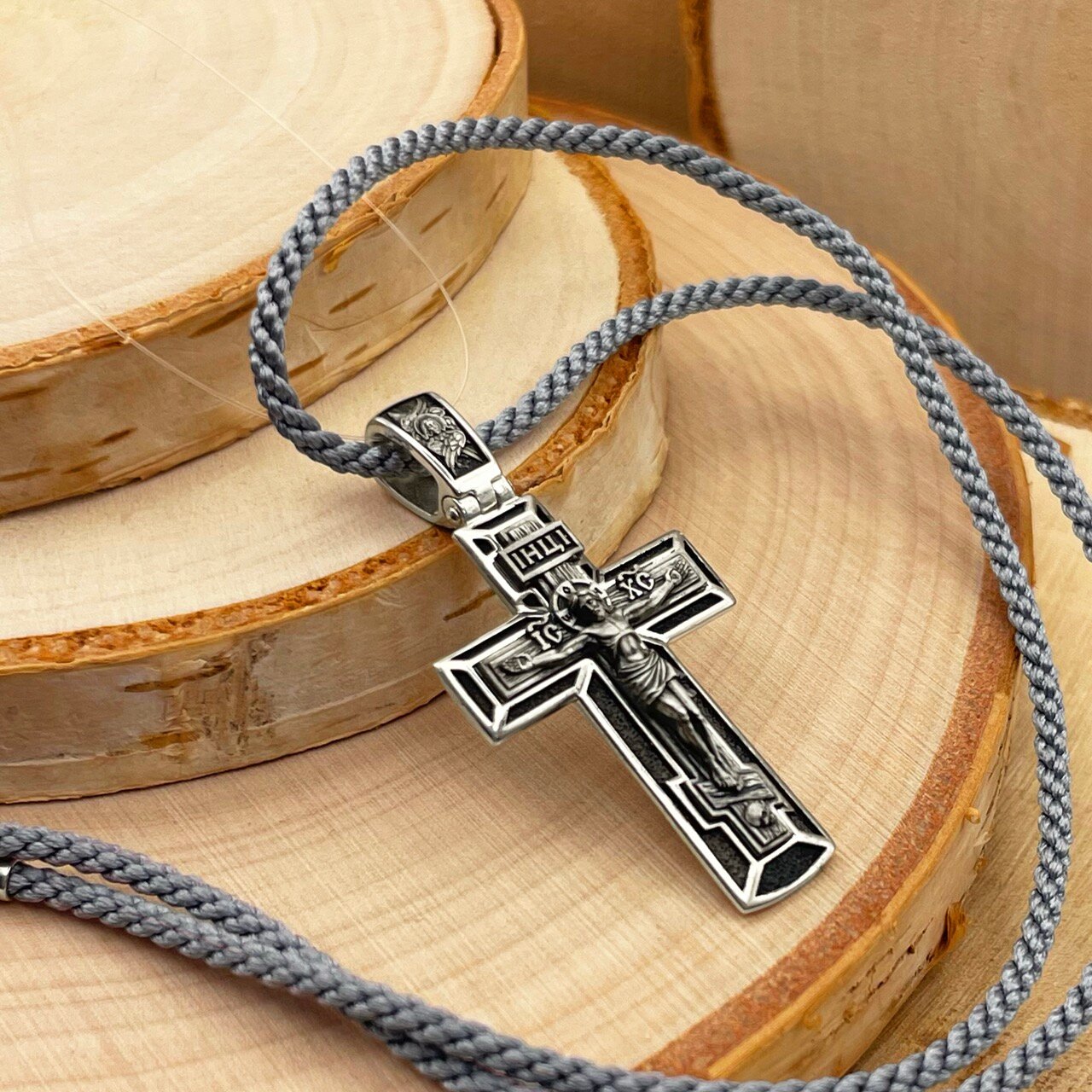 Комплект украшений, серебро, 925 проба, чернение, оксидирование