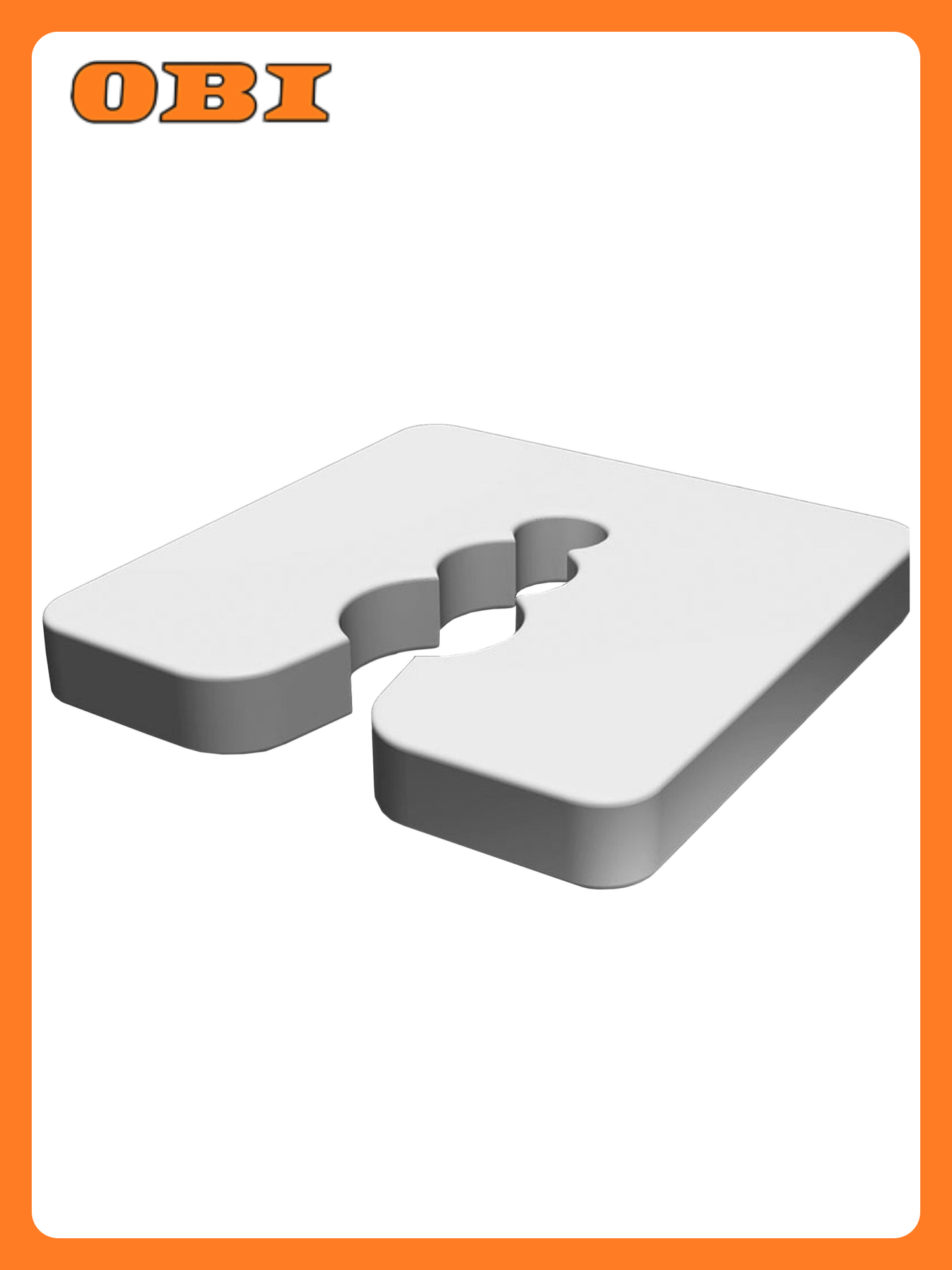 Компенсатор для цокольных профилей ПВХ белый 5 мм 50 шт