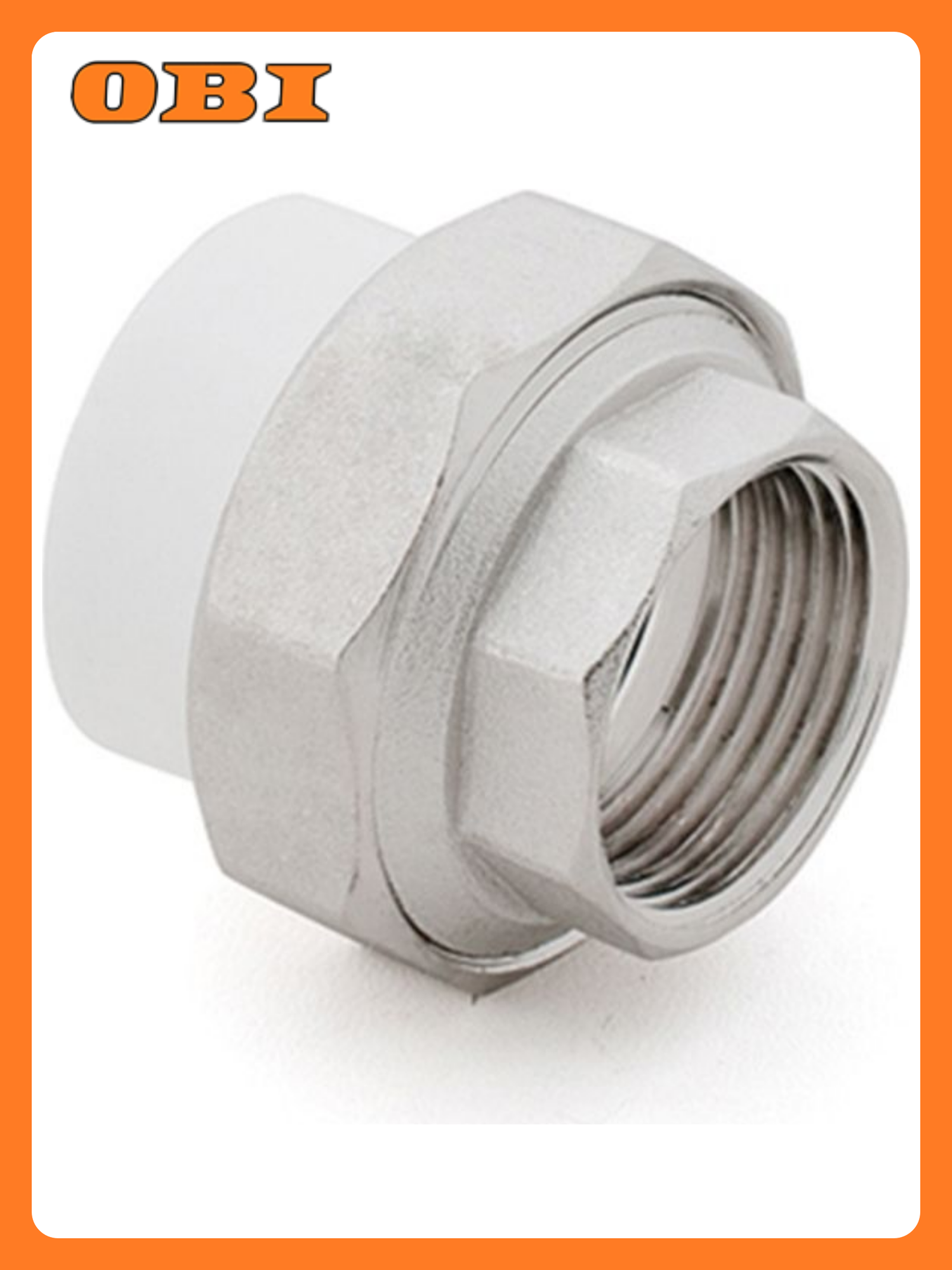 Муфта комбинированная разъем. (Американка) PPR внутр. резьба 32х1 1/4, белый, RTP