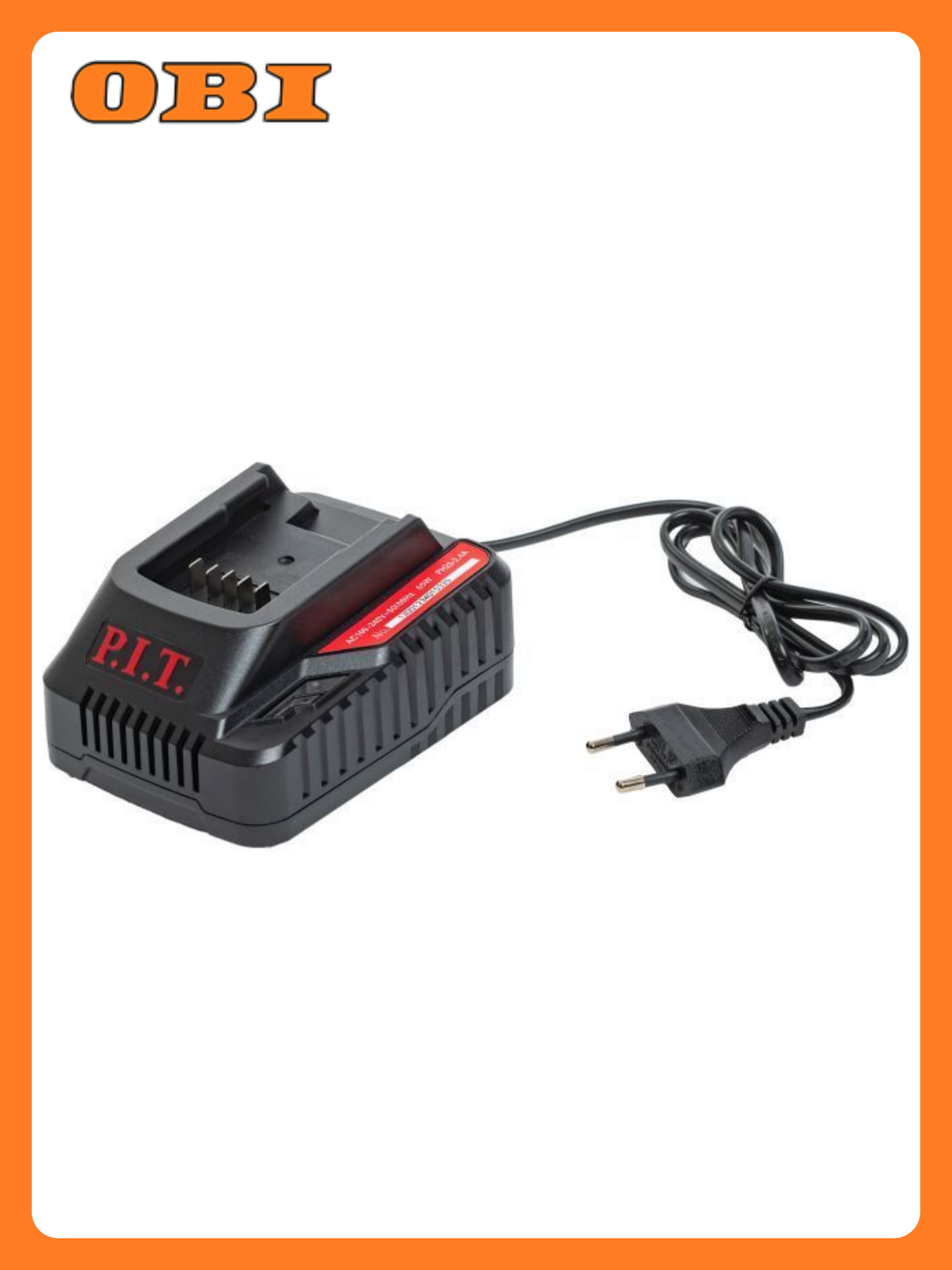 Зарядное устройство P.I.T. PH20-2.4A, для Li-ion, слайдер, 20В, 2А