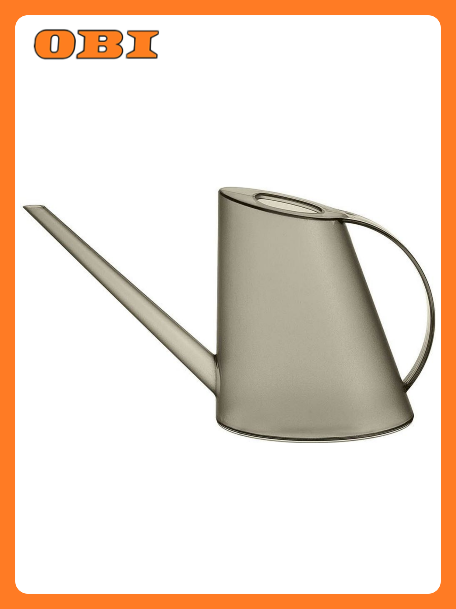 Лейка для полива цветов Roxella прозрачно-антрацитовая 1,5 л