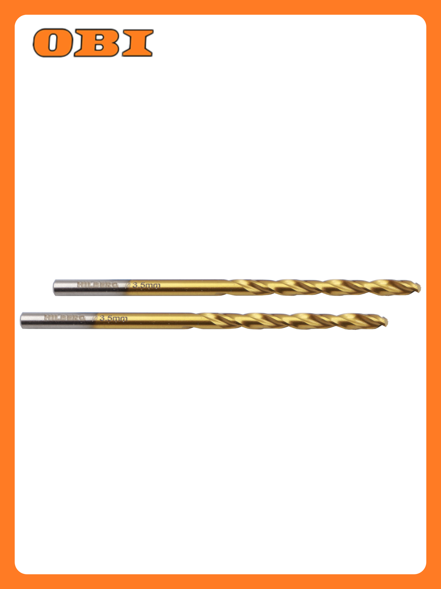 Сверло по металлу 3.5*70(39) мм 2 шт HILBERG Cobalt 5% TOP, CO035