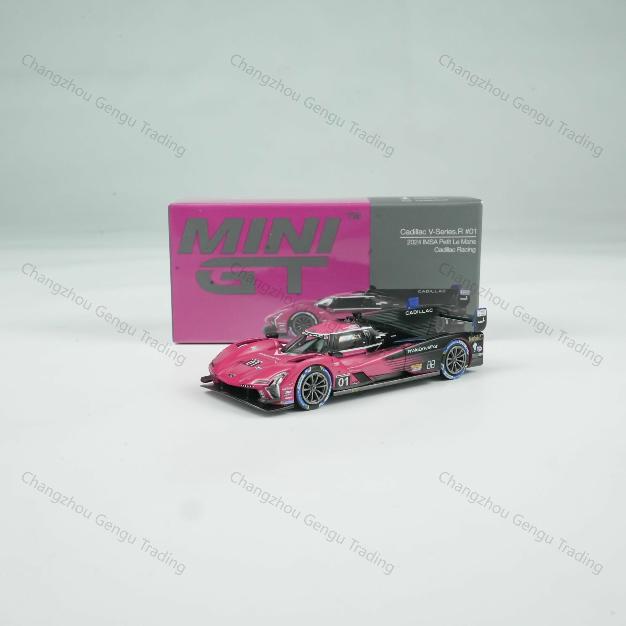 MINIGT 1:64 Cadillac V-Series. R #01 Cadillac Racing 2024 IMSA Petit Le Mans отлитая под давлением модель гоночного автомобиля Игрушки