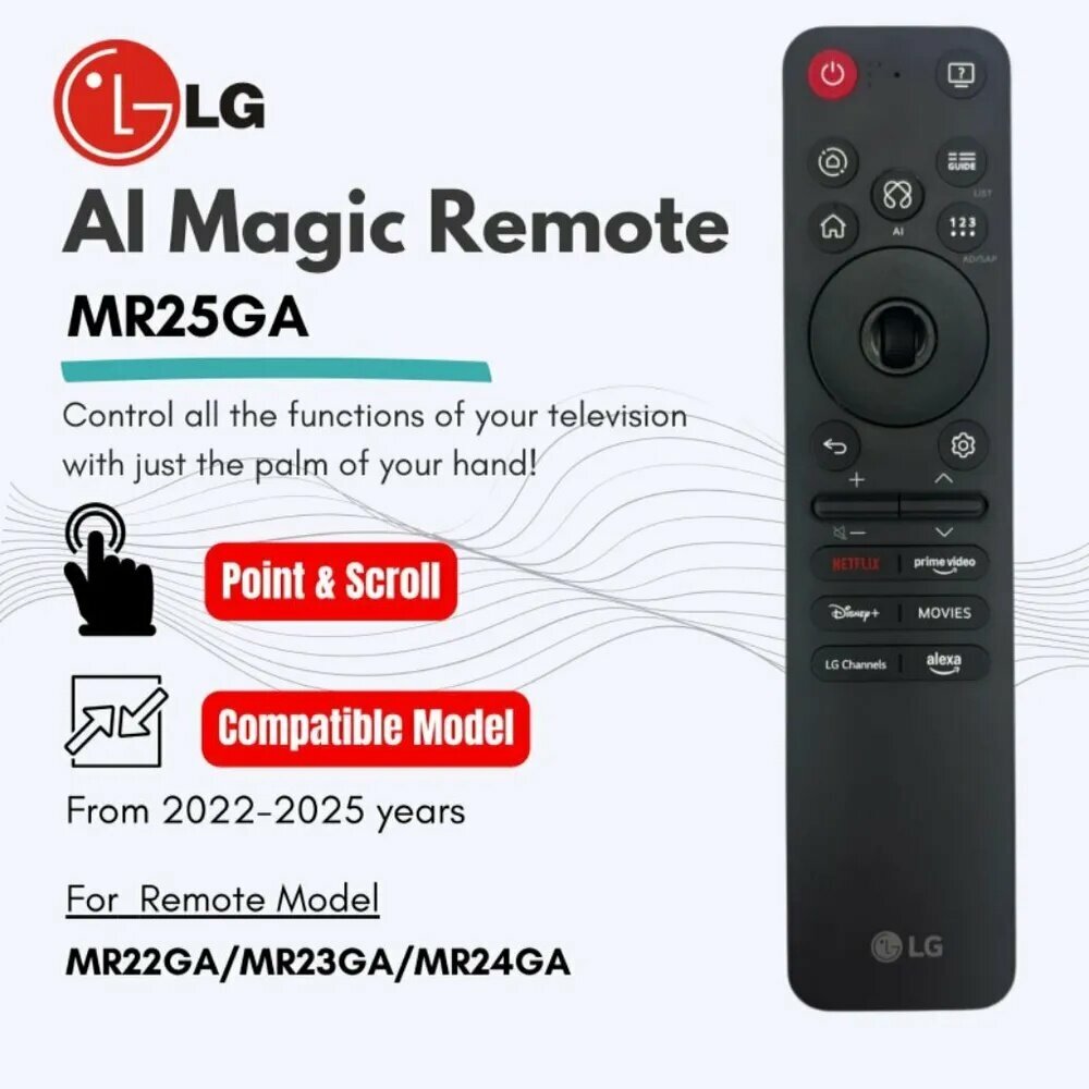 Nilank голосовой / волшебный пульт управления мышью LG Smart TV Функциональные клавиши AI MR25GA AKB76046603 FOR2022-2025