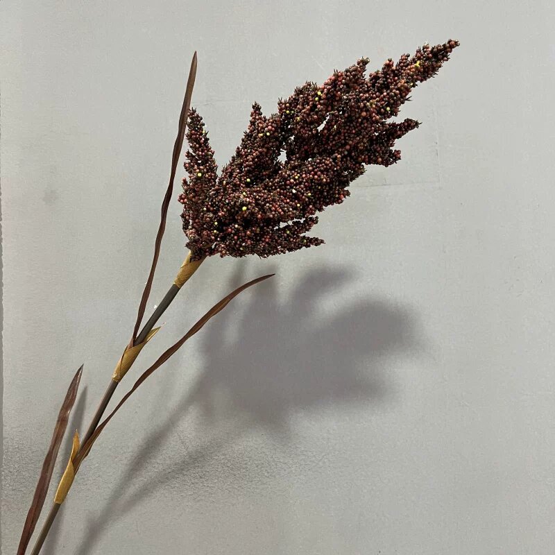 Искусственные колосья сорго и ячменя в европейском стиле для декора гостиной, мягкой отделки на открытом воздухе,