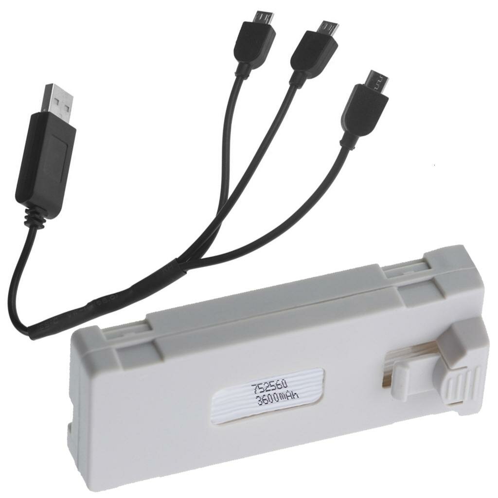 Аккумулятор для дрона 3600mAh (E88/E99/E89/P1/K7/E55), Серый