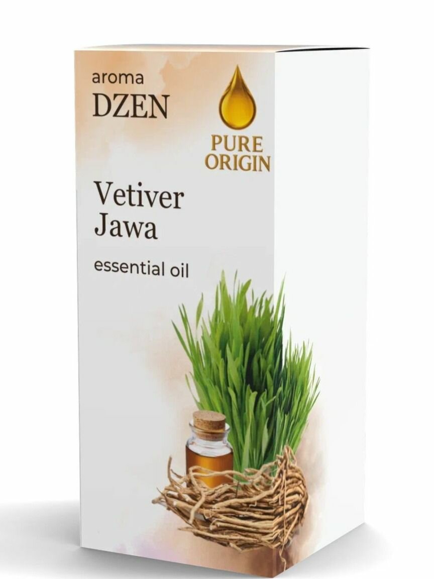 Эфирное масло Ветивер Dzen, для ароматерапии, для бани и сауны, 5 мл