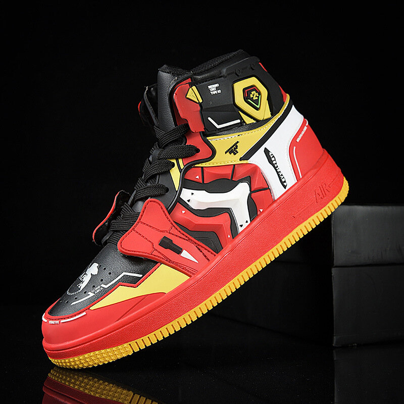 Лимитированная серия высоких кроссовок EVA Anime Collaboration, парные, мужские баскетбольные кроссовки, повседневная спортивная обувь, модная трендовая обувь.