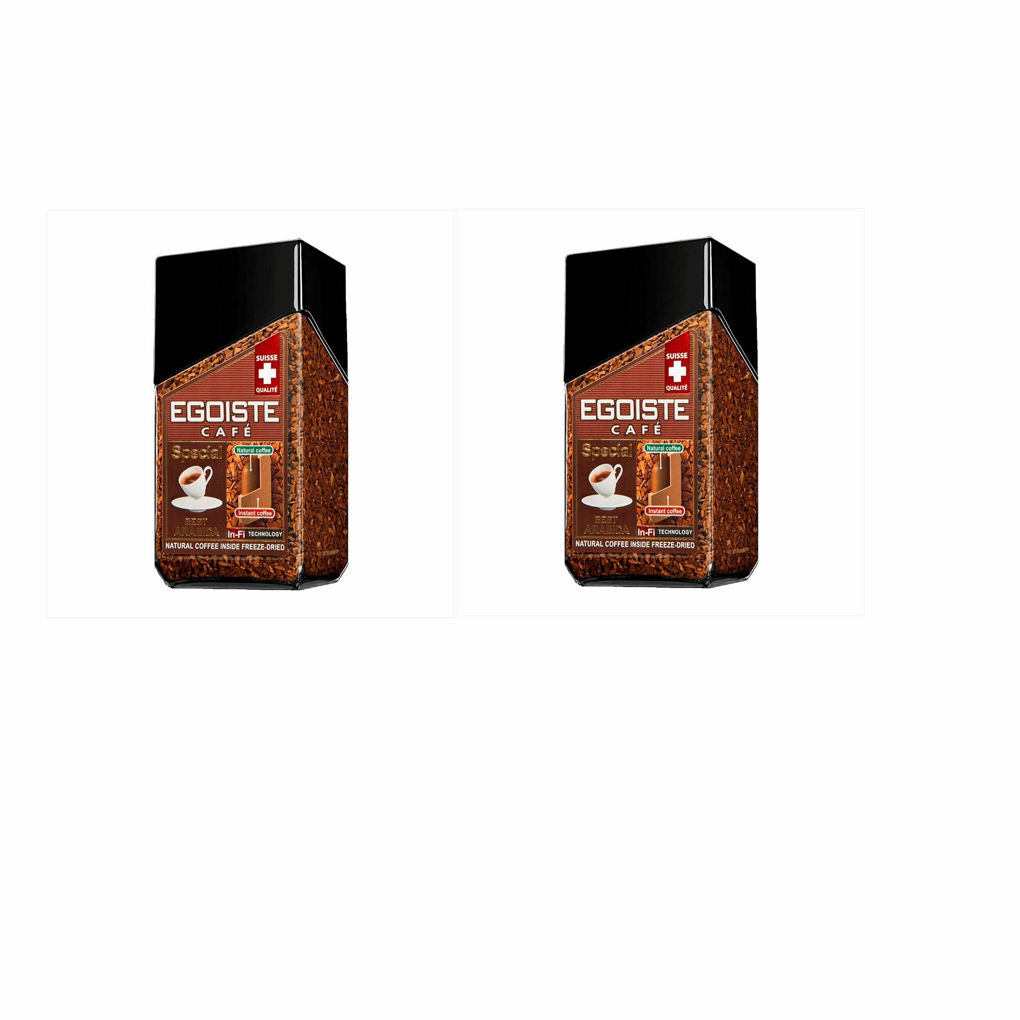 Egoiste Кофе растворимый Special, с добавлением молотого, 100 гр, 2 шт.