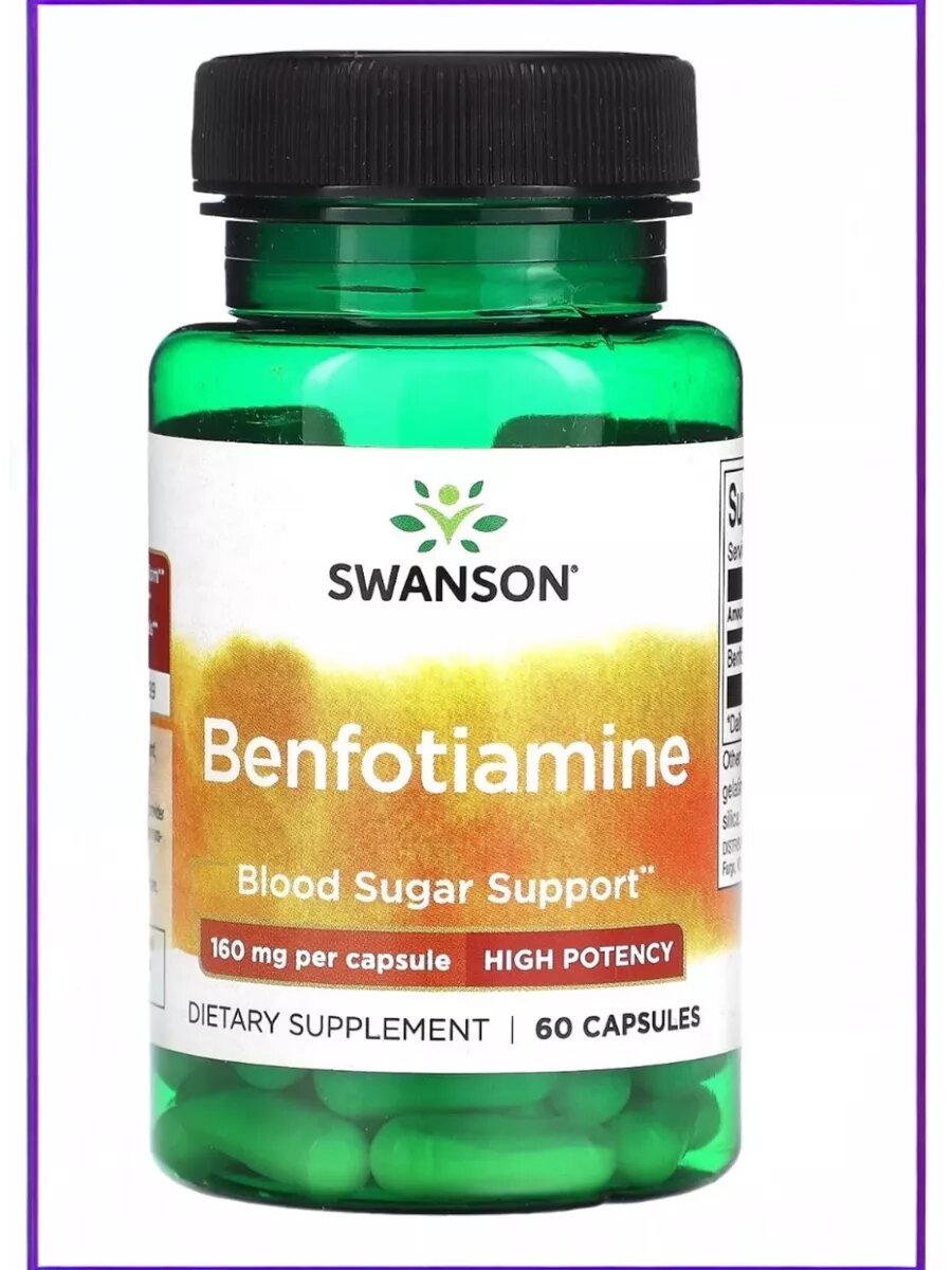 Swanson benfotiamine blood sugar support