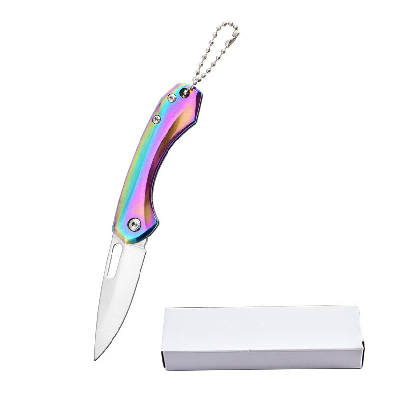 Миниатюрный складной нож для активного отдыха, небольшой нож в разблокированном виде, подходит для кемпинга, портативный маленький нож, нож для распаковки посылок.