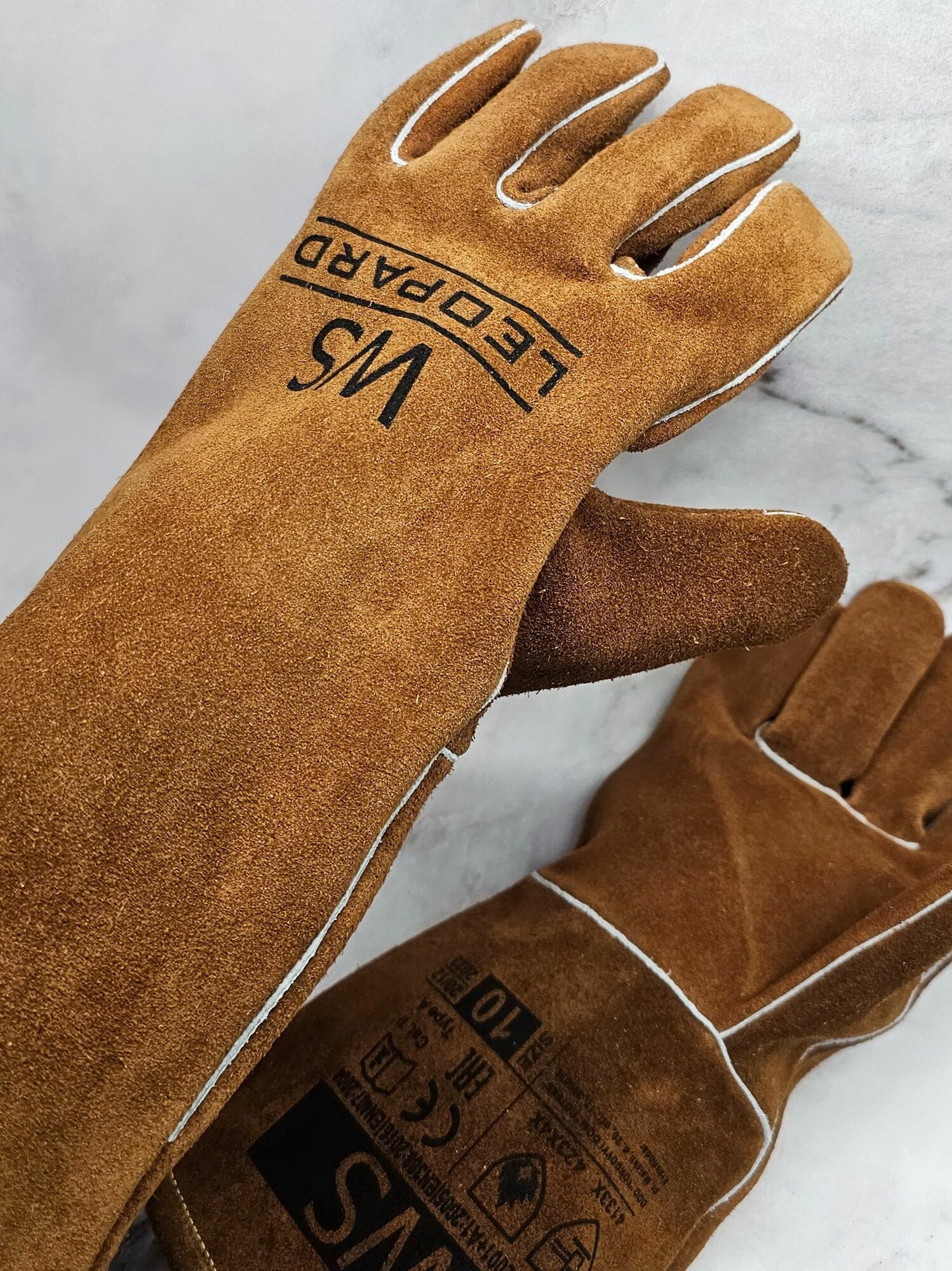 Краги сварщика WS LEOPARD (10 размер), 1 пара