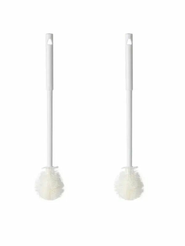 Ершик для бутылок 2 шт, щетка для чистки узких мест, кружек, термосов, детских бутылочек, белый, 29 см