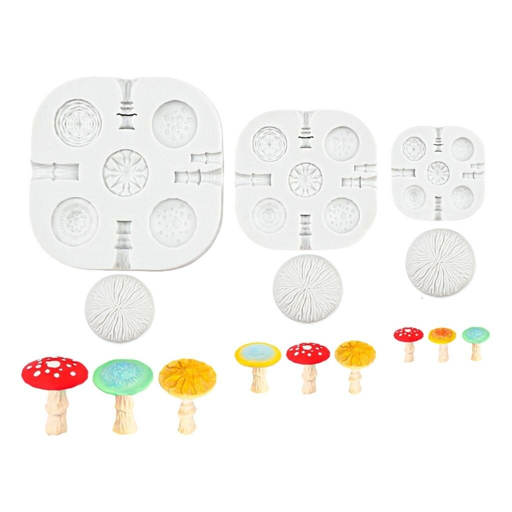 3D Форма для грибов из силикона, Серый