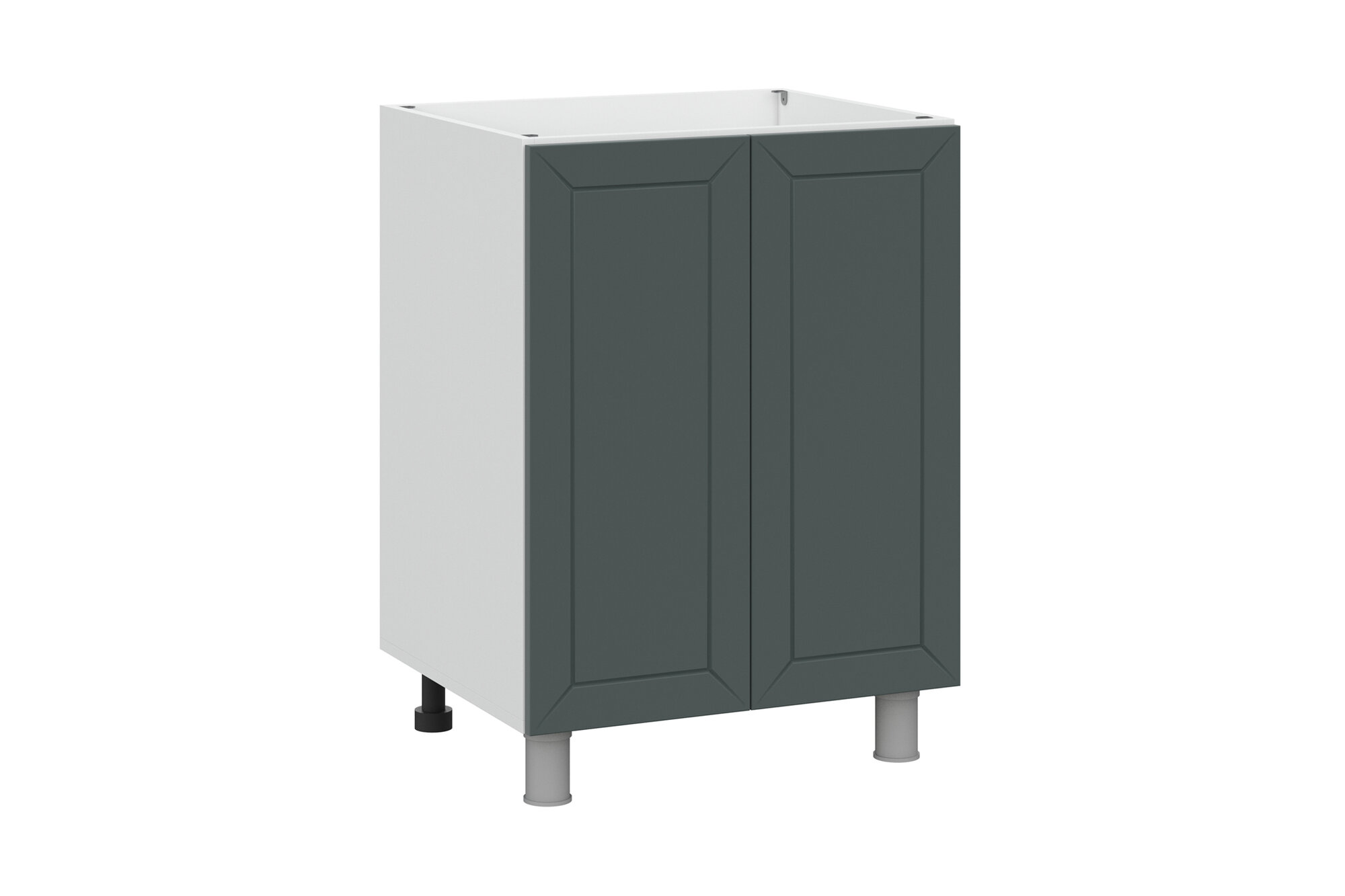 Кухонный модуль под мойку Нонтон Лаорна, 60x50x82 см, белый / таежный лес