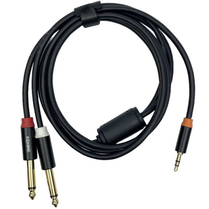 Кабель аудио 1xMini Jack - 2xJack E-Shine ES-8323 1.5m