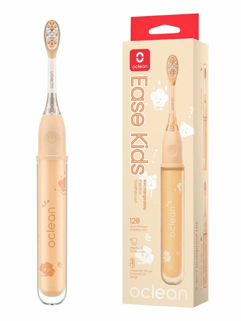 Электрическая зубная щетка Oclean Ease Kids, оранжевый / от 3-х лет