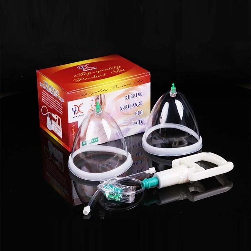 Насос для увеличения груди, чашка 13 см, прибор для увеличения груди для женщин A, B, C, D, большие массажные банки