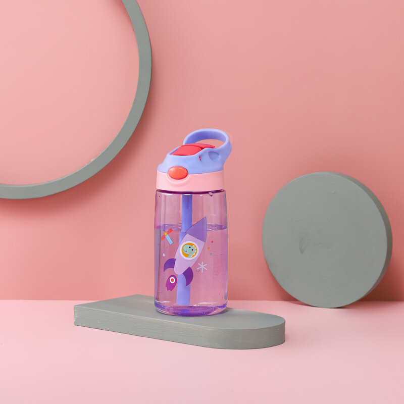 Симпатичная детская чашка для воды с соломинкой, устойчивый к падению, чайник для детского сада, ученик начальной