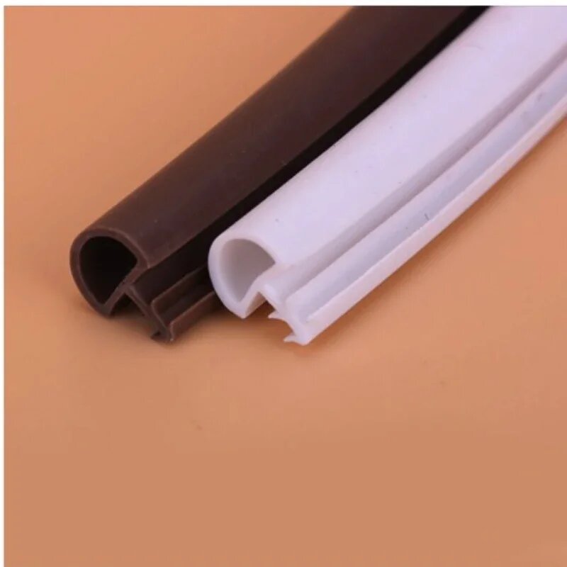 ПВХ магнитная лента для уплотнения 5 м brown