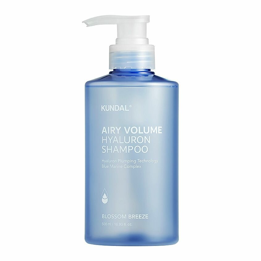KUNDAL Шампунь для волос для придания объема Hyaluron Airy Volume, 500 мл
