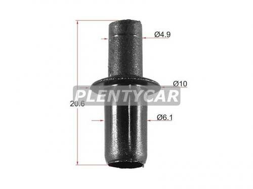 Клипса распорная заклепка mercedes (1 шт.) Sat STM11148