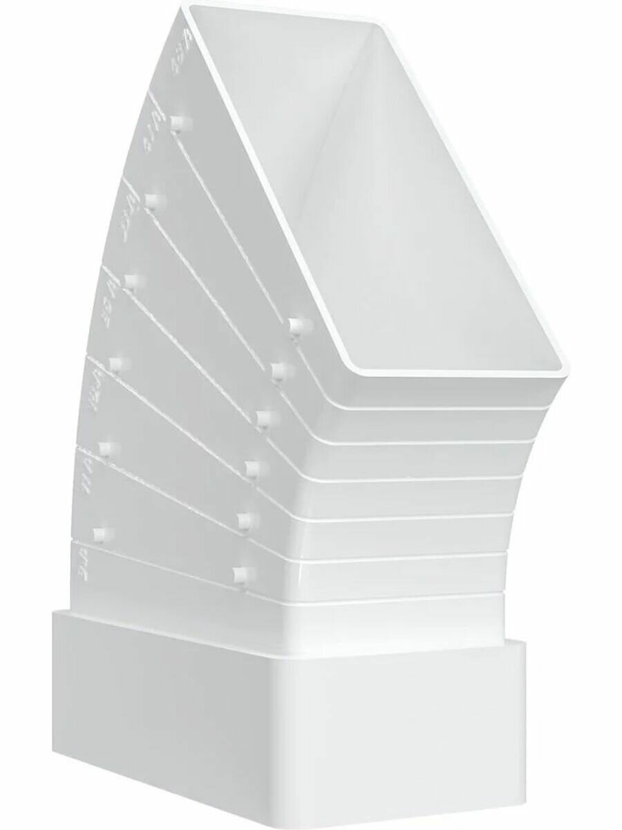 Колено разноугловое горизонтальное пластик, 55х110 мм ERA 511КРП 87-735