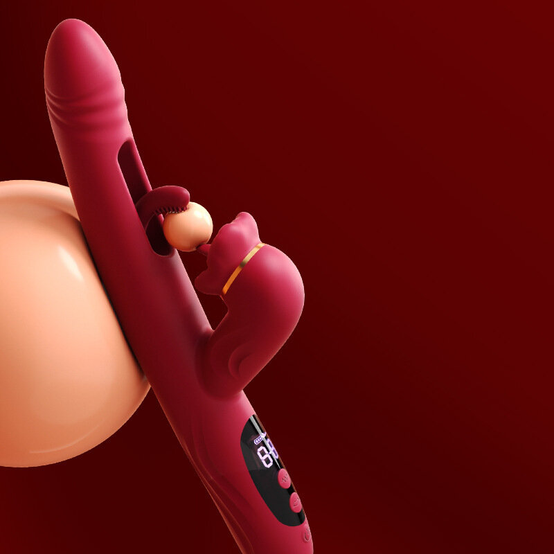 Mystery Oral Sex Hollow Stick Многочастотная вибрирующая палочка для лизания и копания языка AV Stick Женская