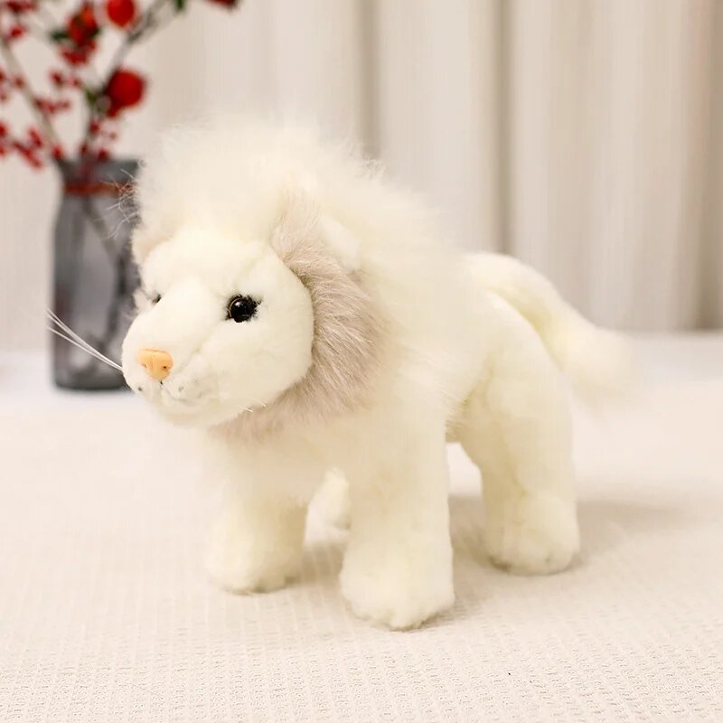 Плюшевый лев Zu Белый, White, S-about 20cm