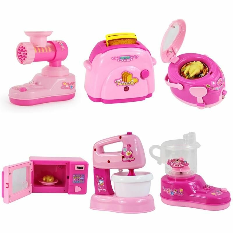 Детские моделируемые кухонные электрические приборы с эффектом исследования портативные образовательные игрушки, - Тип B