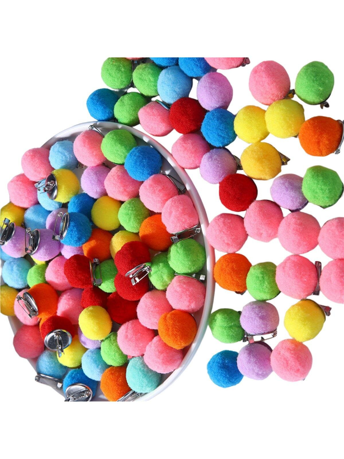 1 упаковка из 10 плюшевых шариков типа булавок "сделай сам"