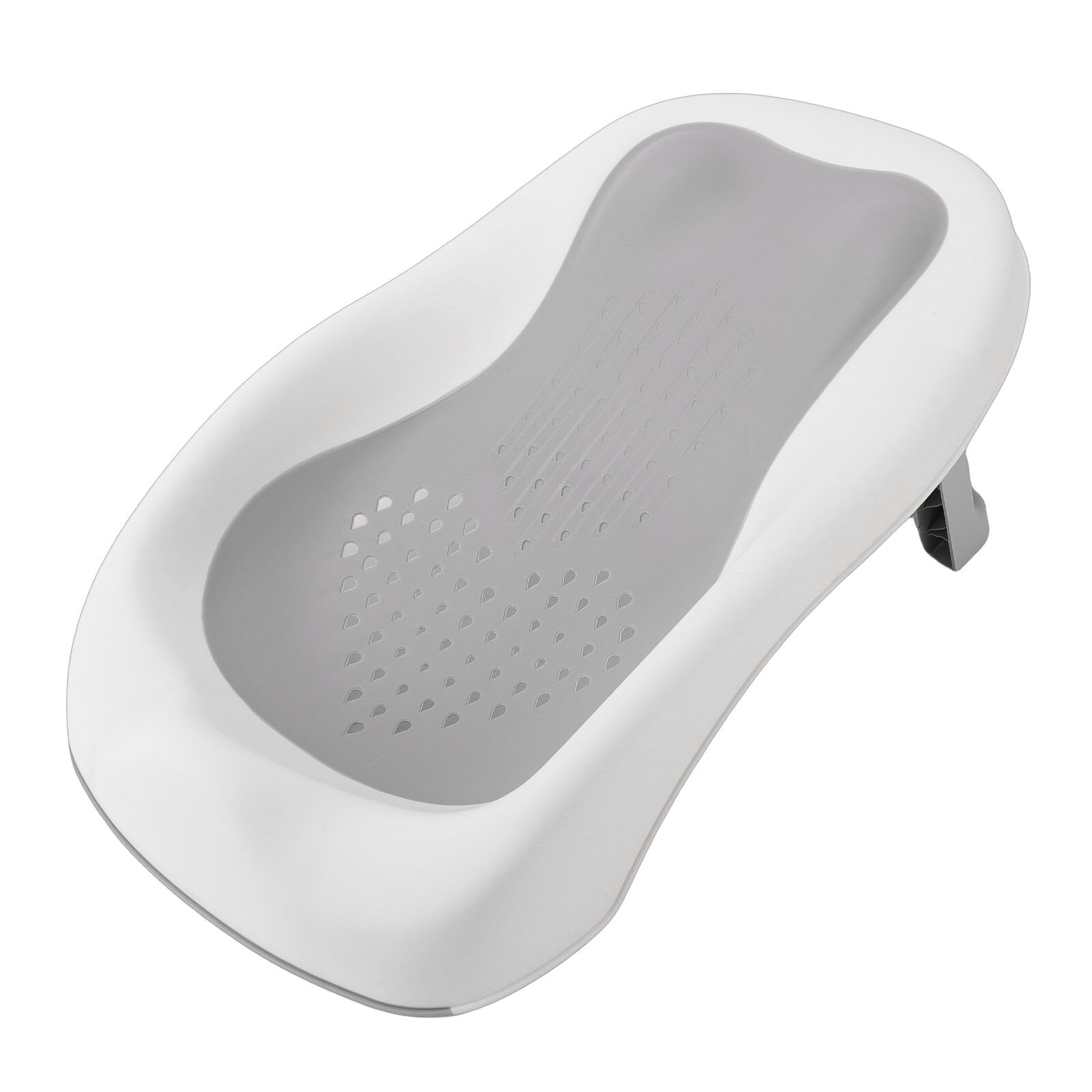 Портативная подставка для купания новорожденных, сидячая и лежачая подставка для ванночки, серая.