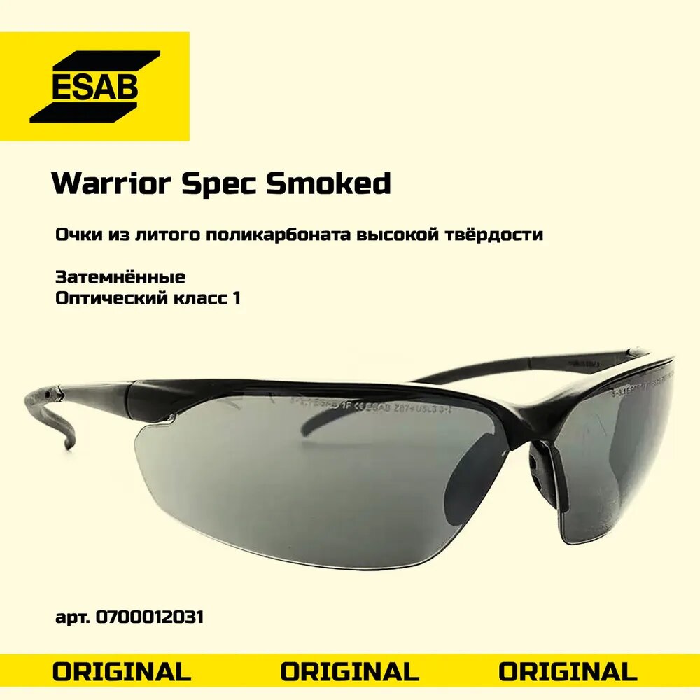 Esab Очки защитные, цвет: Серый, 1 шт.