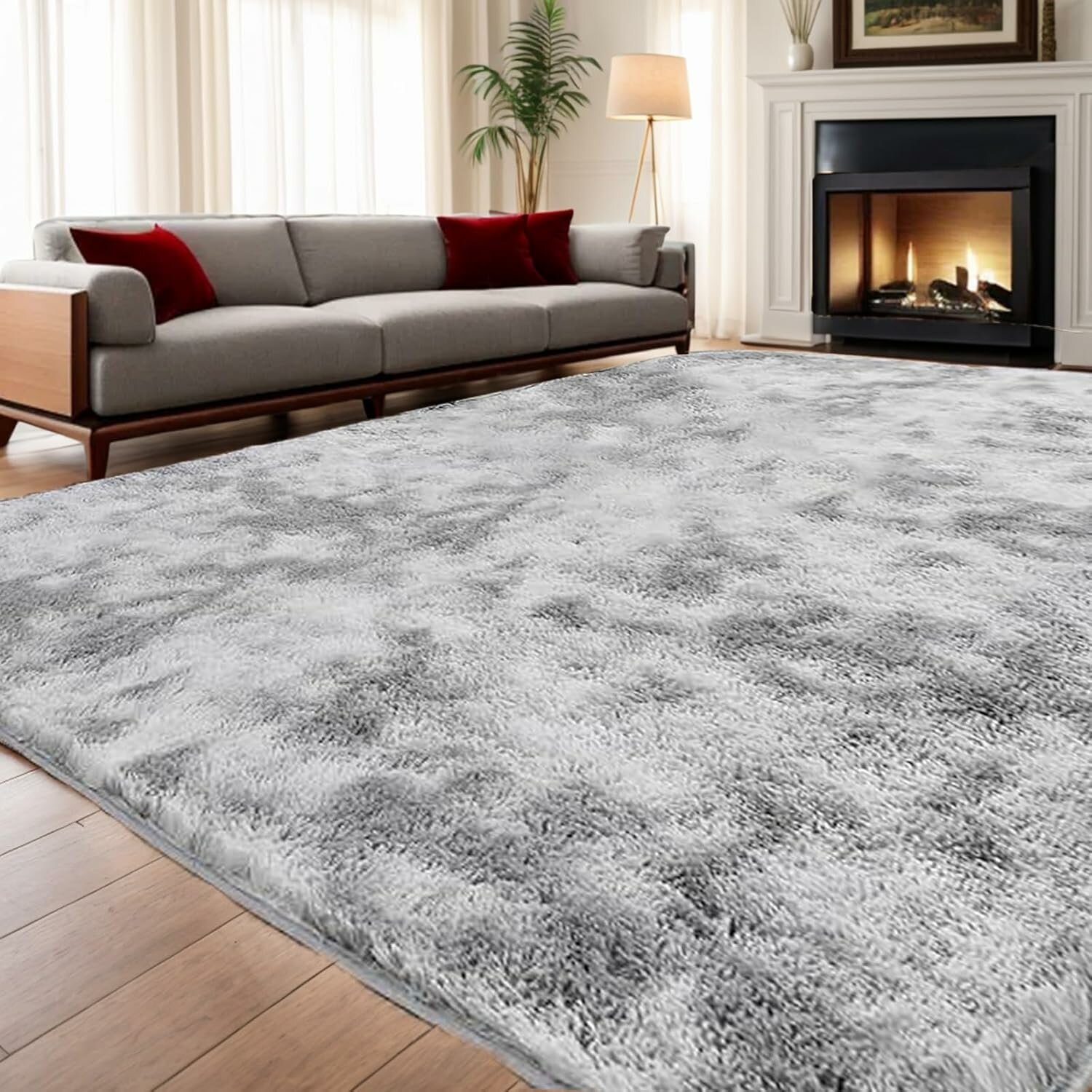 Ковер на пол с длинным ворсом 160x230 ковер комнатный, прикроватный, спальню, гостиную, прихожую