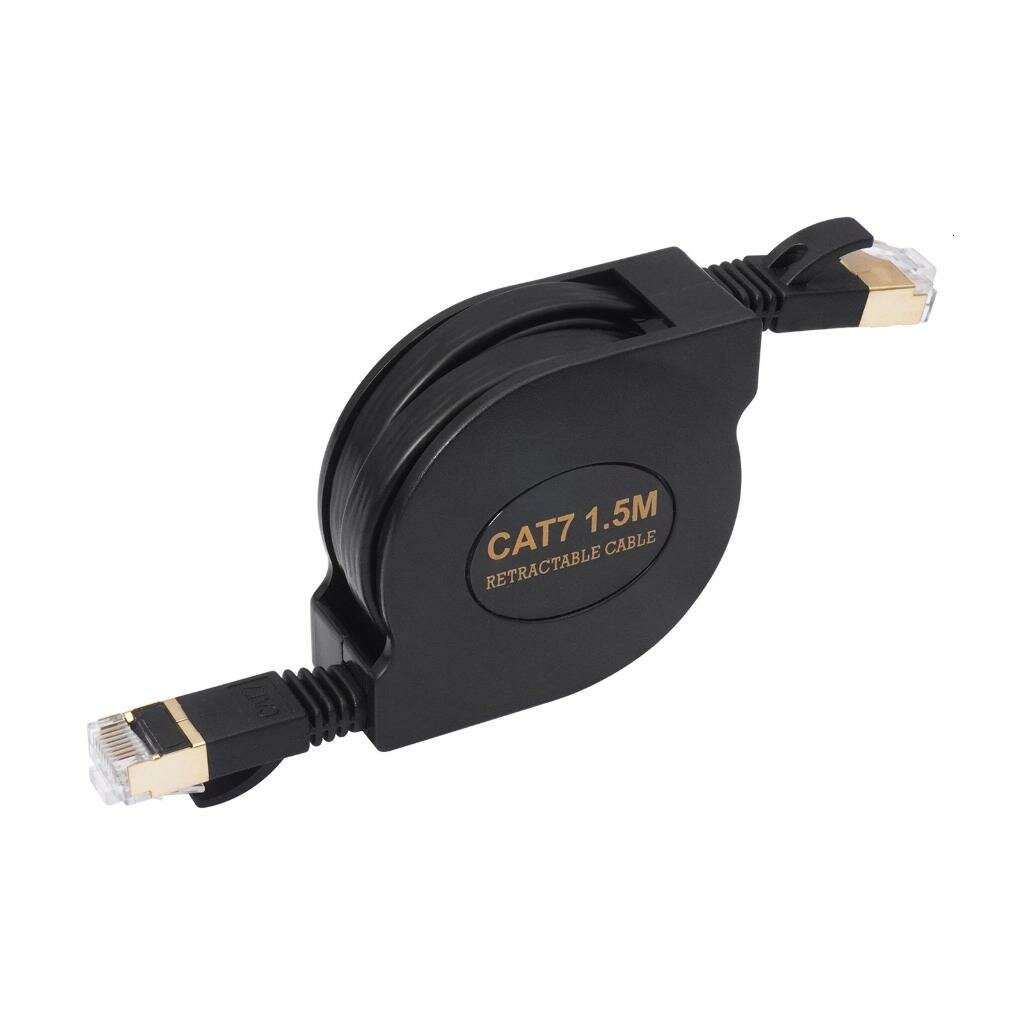 Гибкий сетевой кабель CAT7 с retractable-разъемом