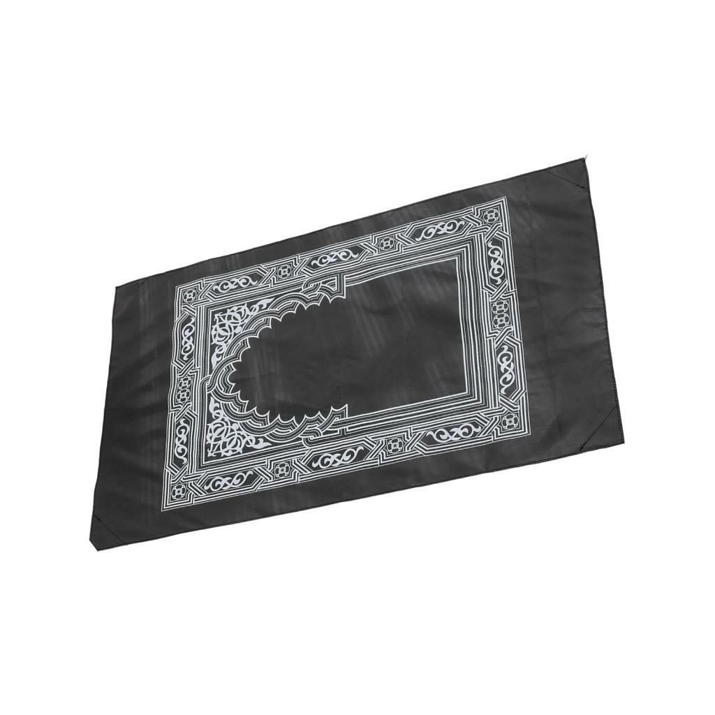 Мусульманский коврик для молитвы нескользящий, Черный