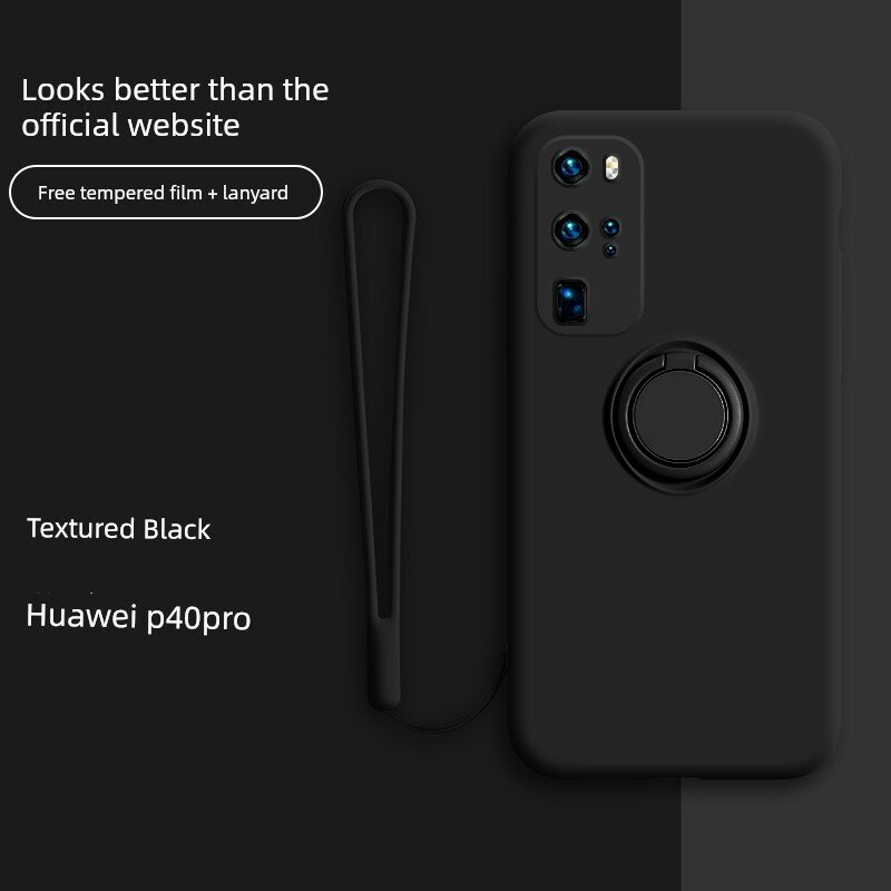 Чехол для телефона Huawei P40, P40 Pro, из жидкого силикона, 5G, с полной защитой камеры, P40p, противоударный, мягкий,