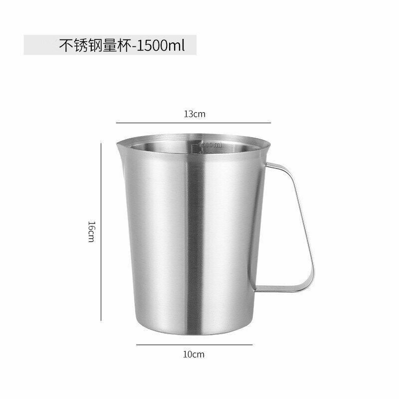 Мерный стакан из нержавеющей стали с шкалой, мерный цилиндр, мерный стакан для обжарки кофе, специальный мерный стакан 1000 мл для магазина молочного чая