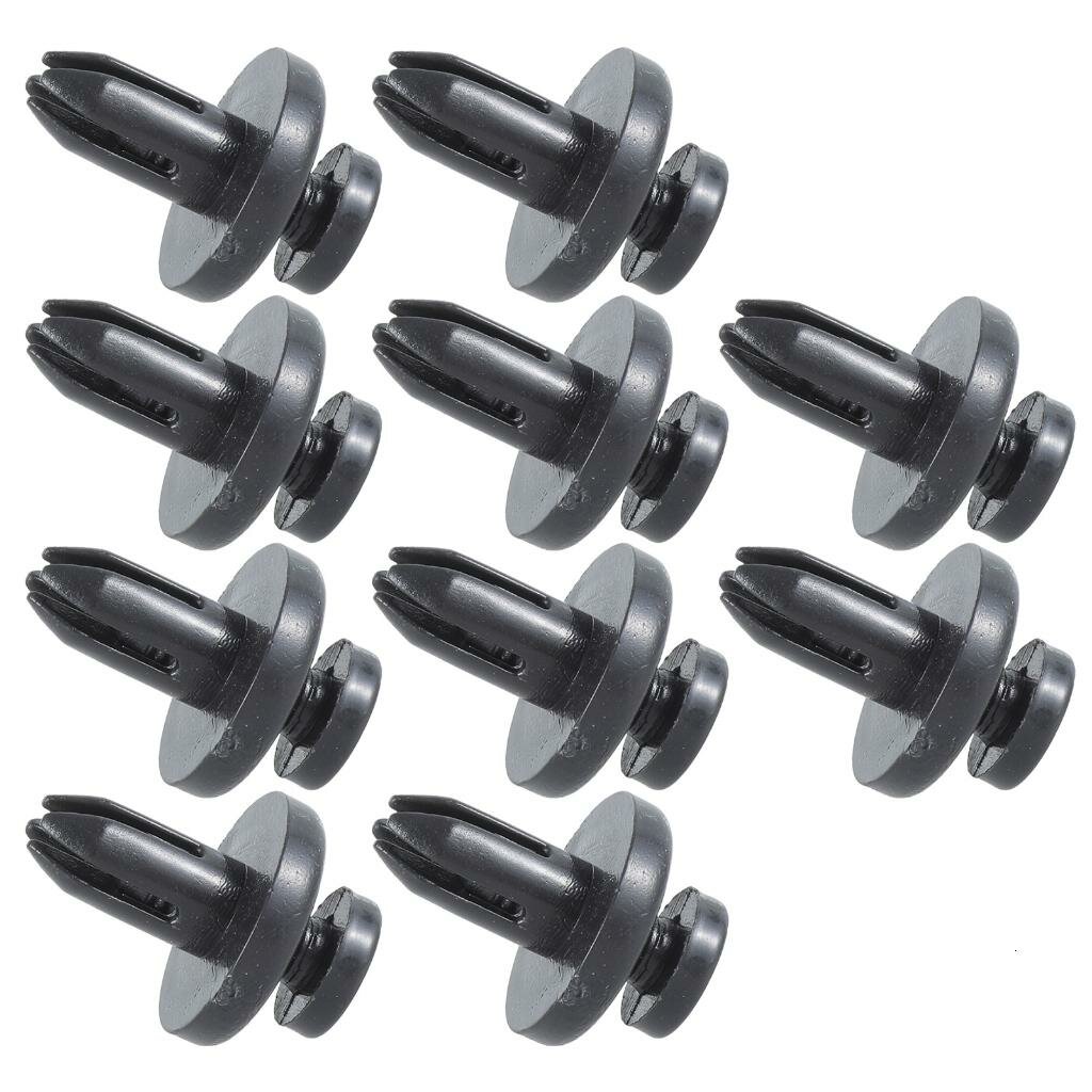 Пластиковые фиксаторы-вставки 7 мм, 10 шт, Черный