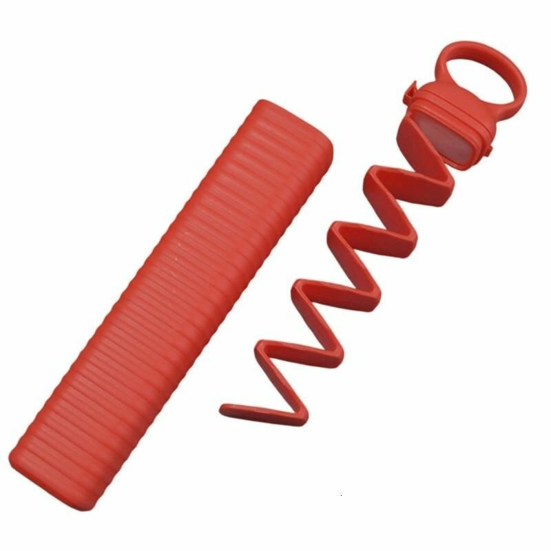 Форма для льда пресс-типа с отверстием для подвешивания, большая емкость, безопасная для посудомоечной машины, для коктейлей и виски, красный