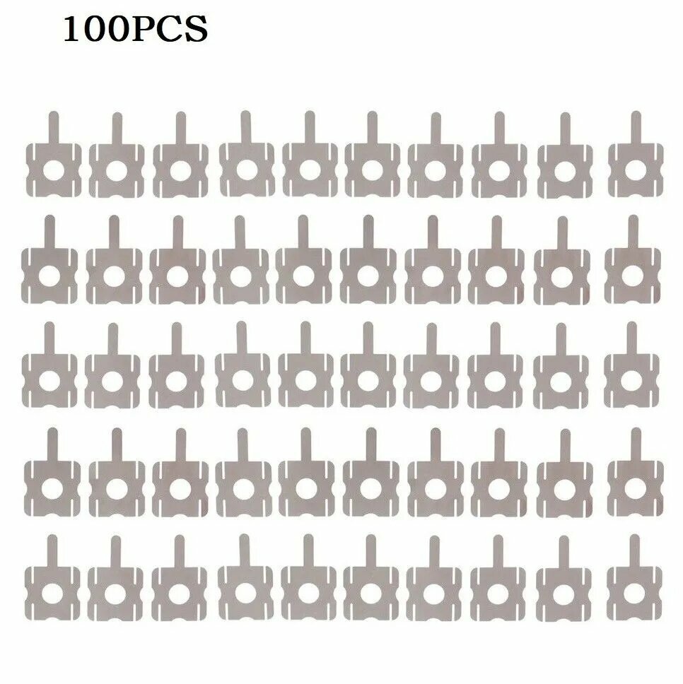 100 шт. 4S Литиевый аккумуляторный блок, запасной никелевый лист для точечной сварки U-образной формы